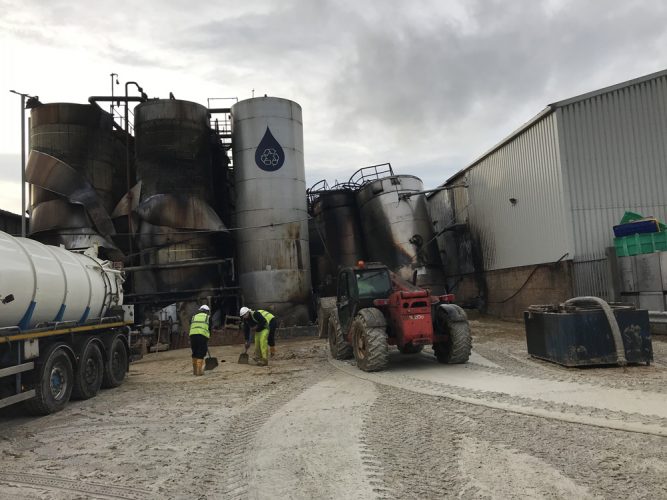 Oil Recycling Facility Suffers Devastating Fire on Christmas Day ...